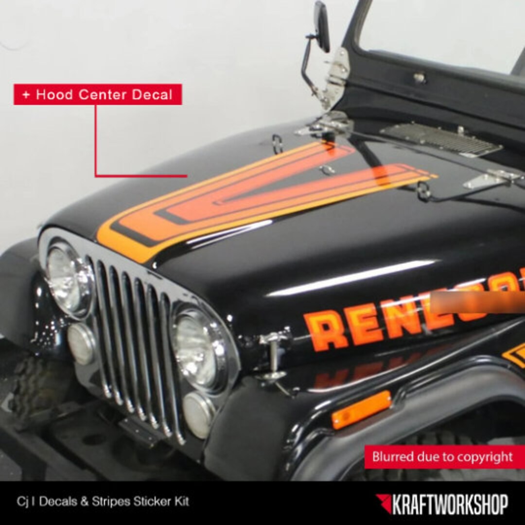Cj7 Cj5 Cj8 Hood Decal 1973-1986 - Etsy