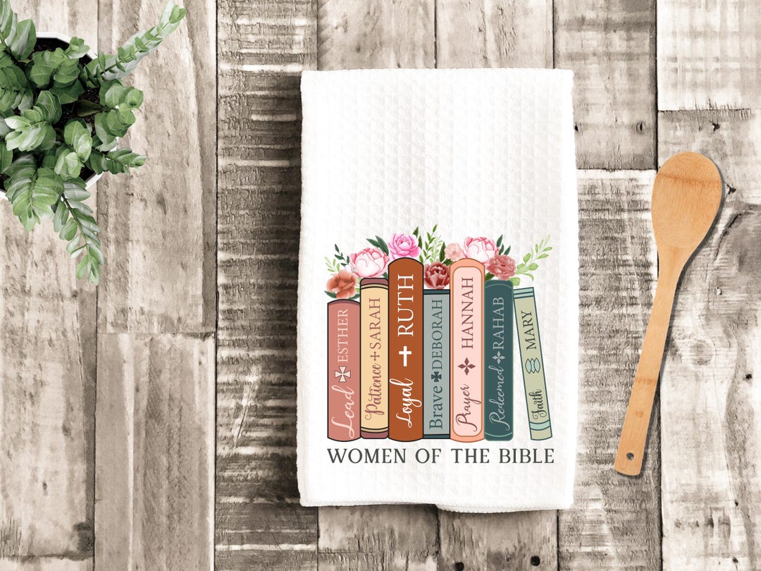 Christian Women Kitchen Tea Towel – Shabby Chic Christian Home Decor ...