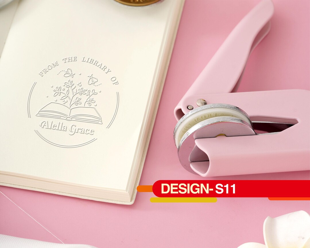 Personalized Book Embosser | Custom Library Embosser | Personal Library ...