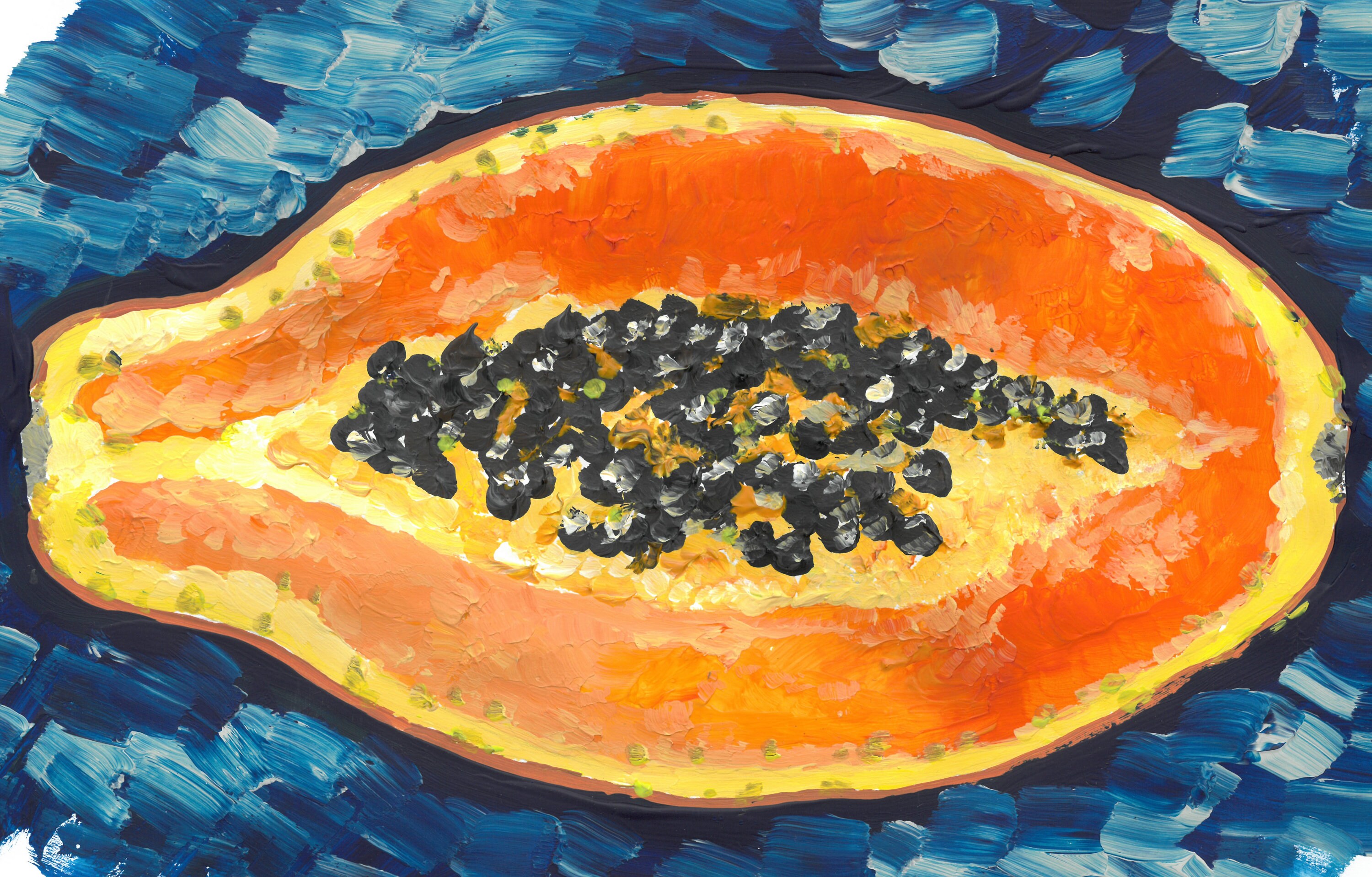 Papaya | Printable Kitchen Decor - Etsy