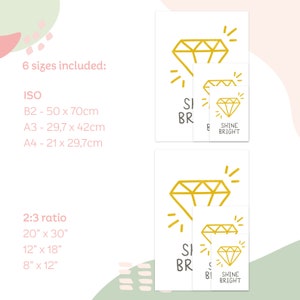 Printable Girl Gang Posters Set of 3 Shine Bright Teen - Etsy