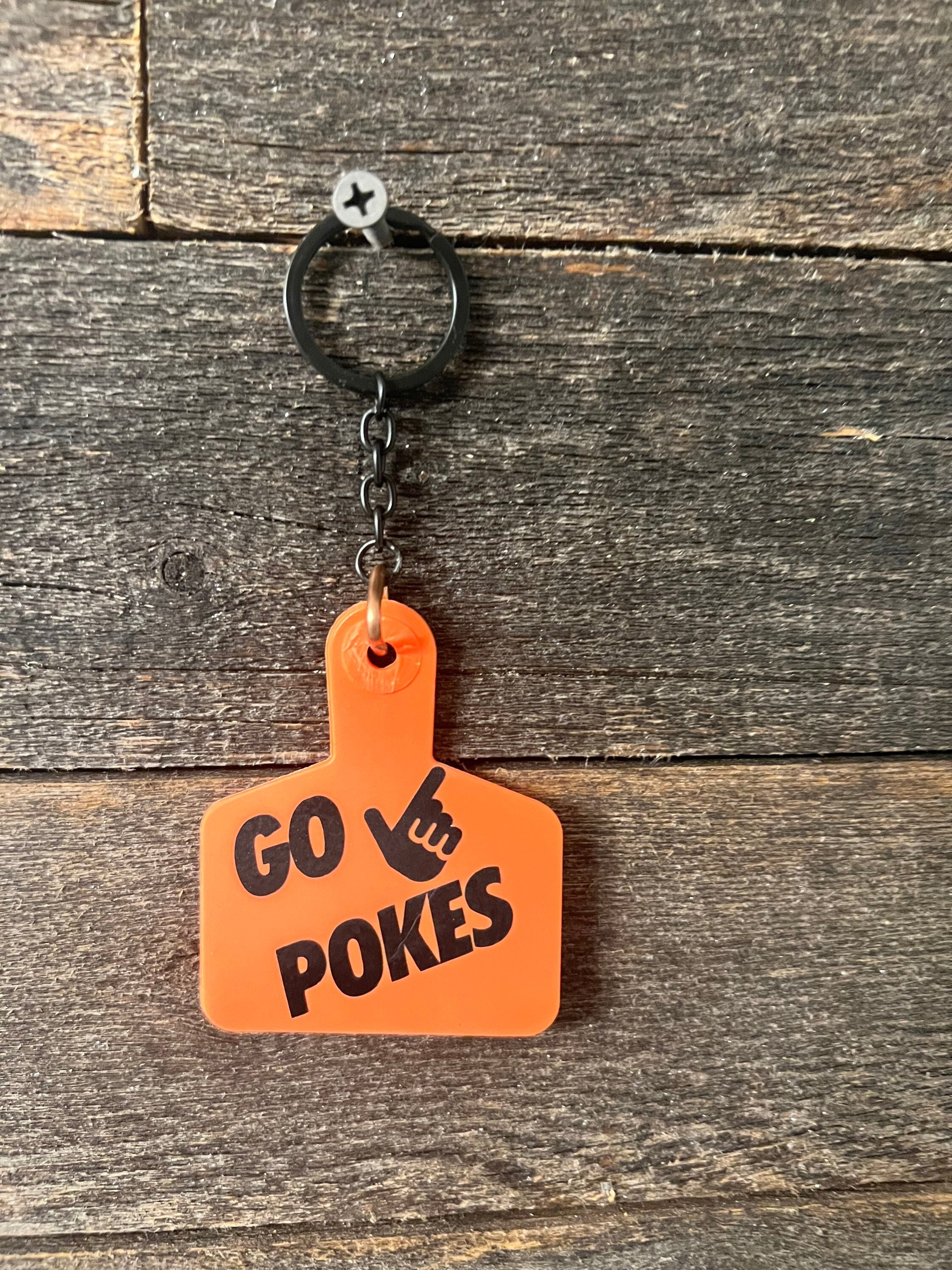 Orange Cattle Tag Keychains, Okstate, Gopokes, Live Orange, Hunting ...