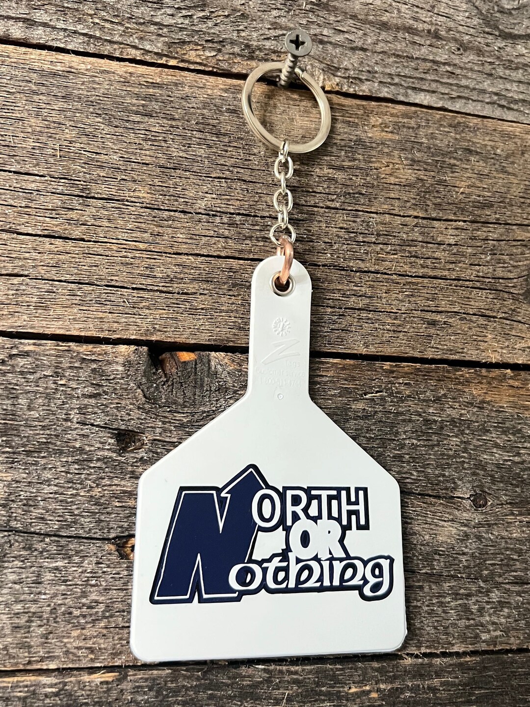 School Swag Cattle Tag Keychains, Guthrie Bluejays, Edmond North ...