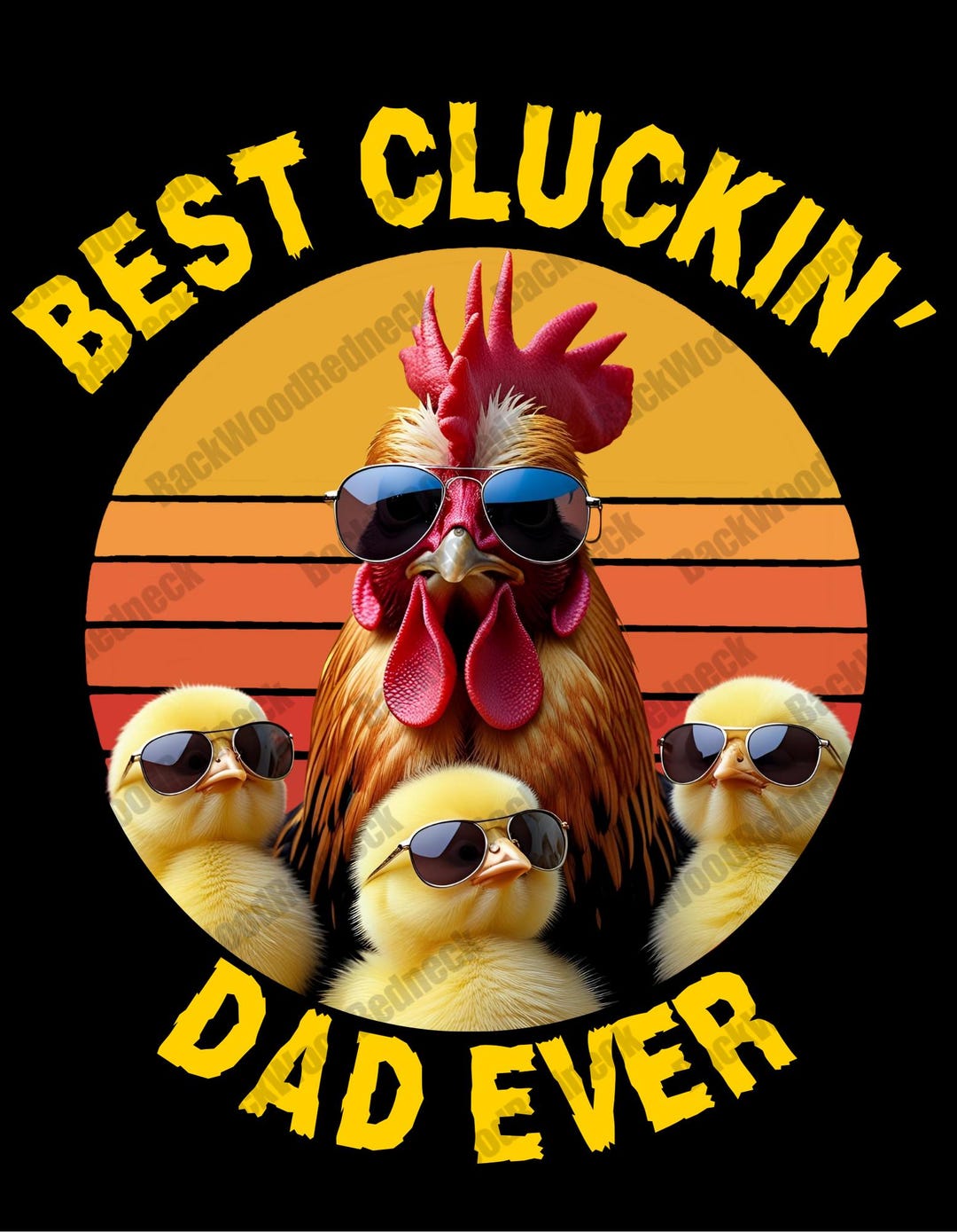 Cluckin' Dad Ever PNG, Chicken Father's Day Design (digital Download - Etsy