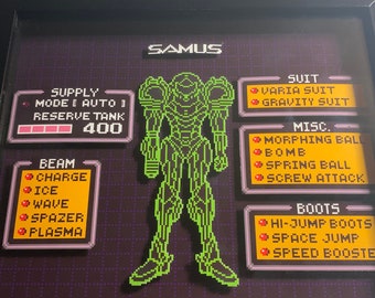 Super Metroid Shadow Box - Etsy UK