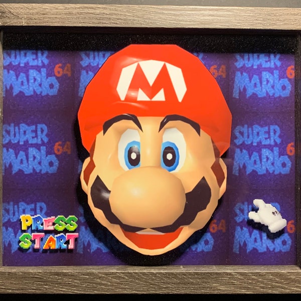 Mario Shadow Box - Etsy
