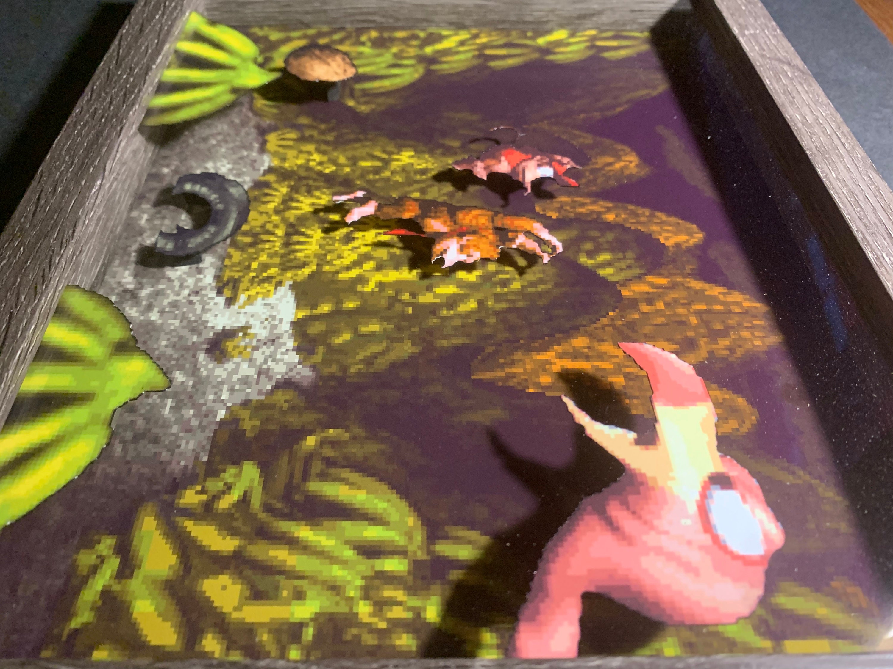 SNES Donkey Kong Country master Necky 3D Shadow Box 8 X 10 - Etsy