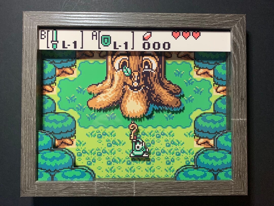 Game Boy Legend of Zelda: Oracle of Seasons the Maku Tree 3D - Etsy