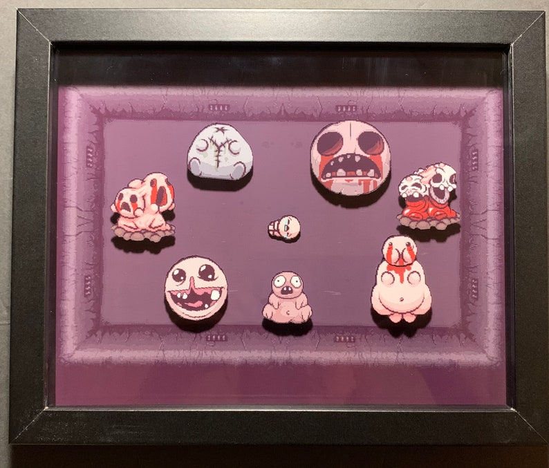 The Binding of Isaac 3D Shadow Box 8 X 10 - Etsy