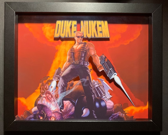 PC Duke Nukem 3D title Screen 3D Shadow Box - Etsy