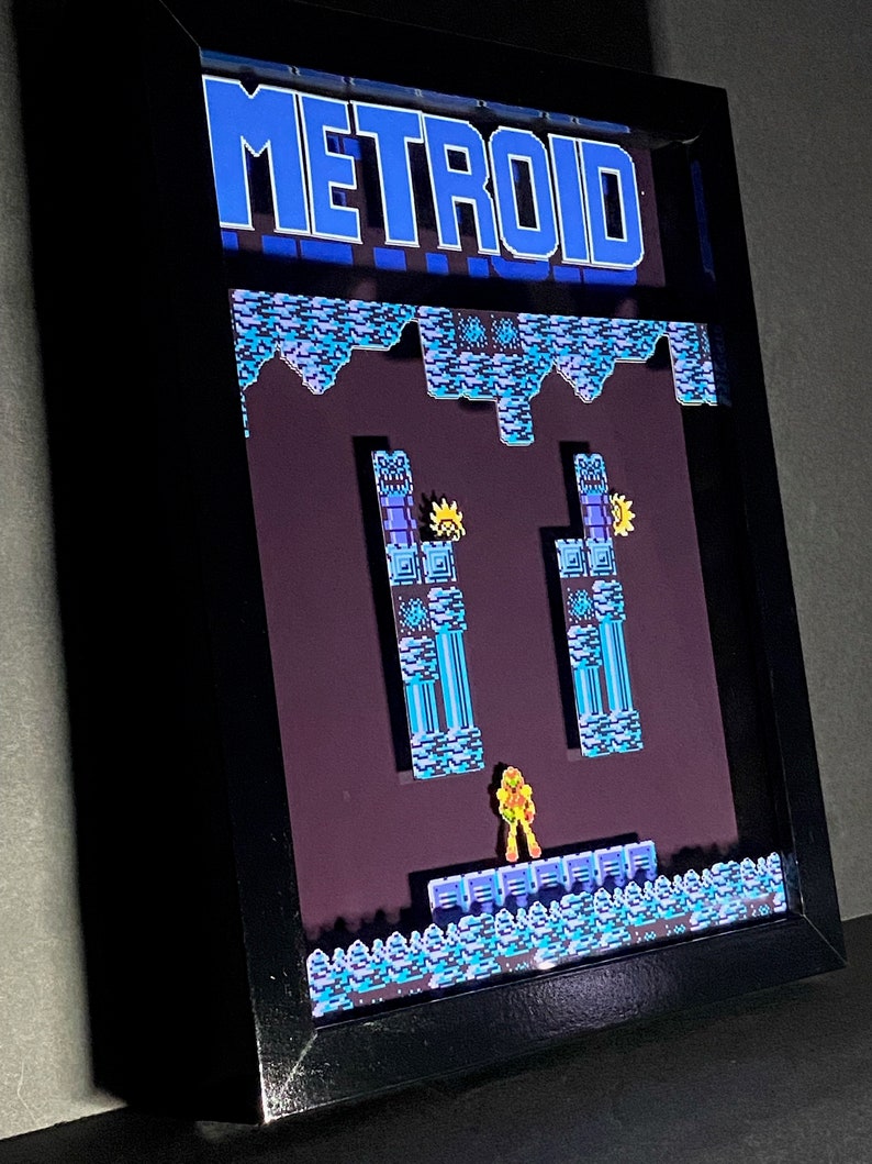 NES Metroid brinstar 3D Shadow Box 8 X 10 - Etsy
