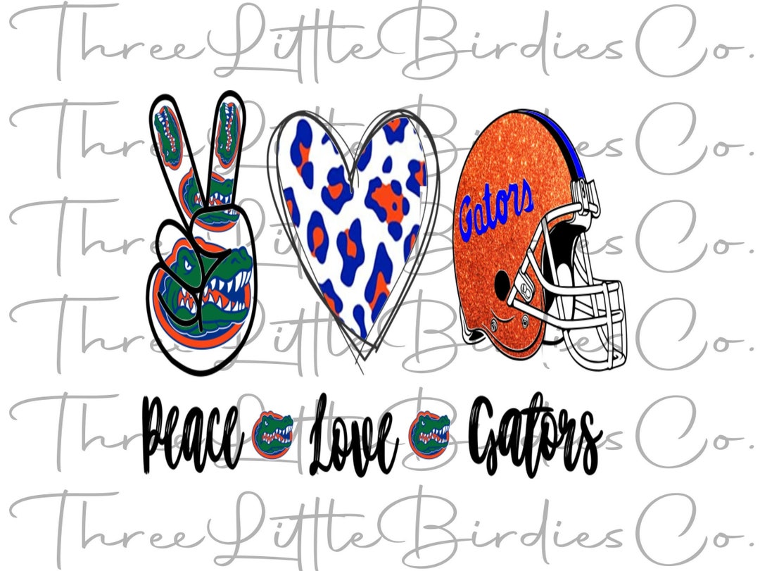 Peace Love and Gators PNG Sublimation,png,instant Digital Download ...