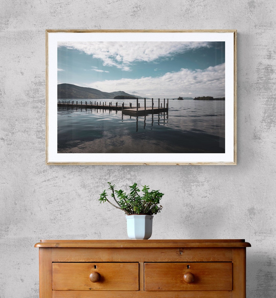 Lake George Print | Lake House Photography | Landscape Wall Art | Lake ...
