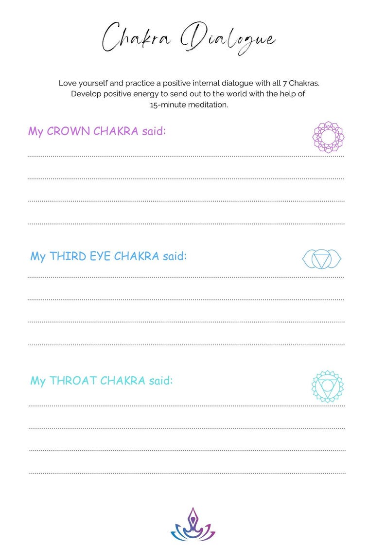 Chakra Journal (customizable) - Etsy