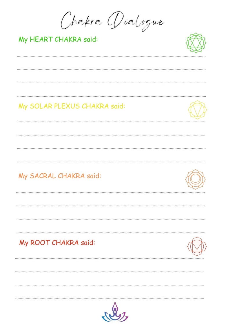 Chakra Journal (customizable) - Etsy