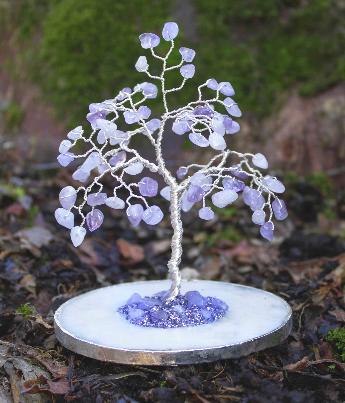 Amethyst Crystal Gemstone Tree Handcrafted Crystal Tree - Etsy