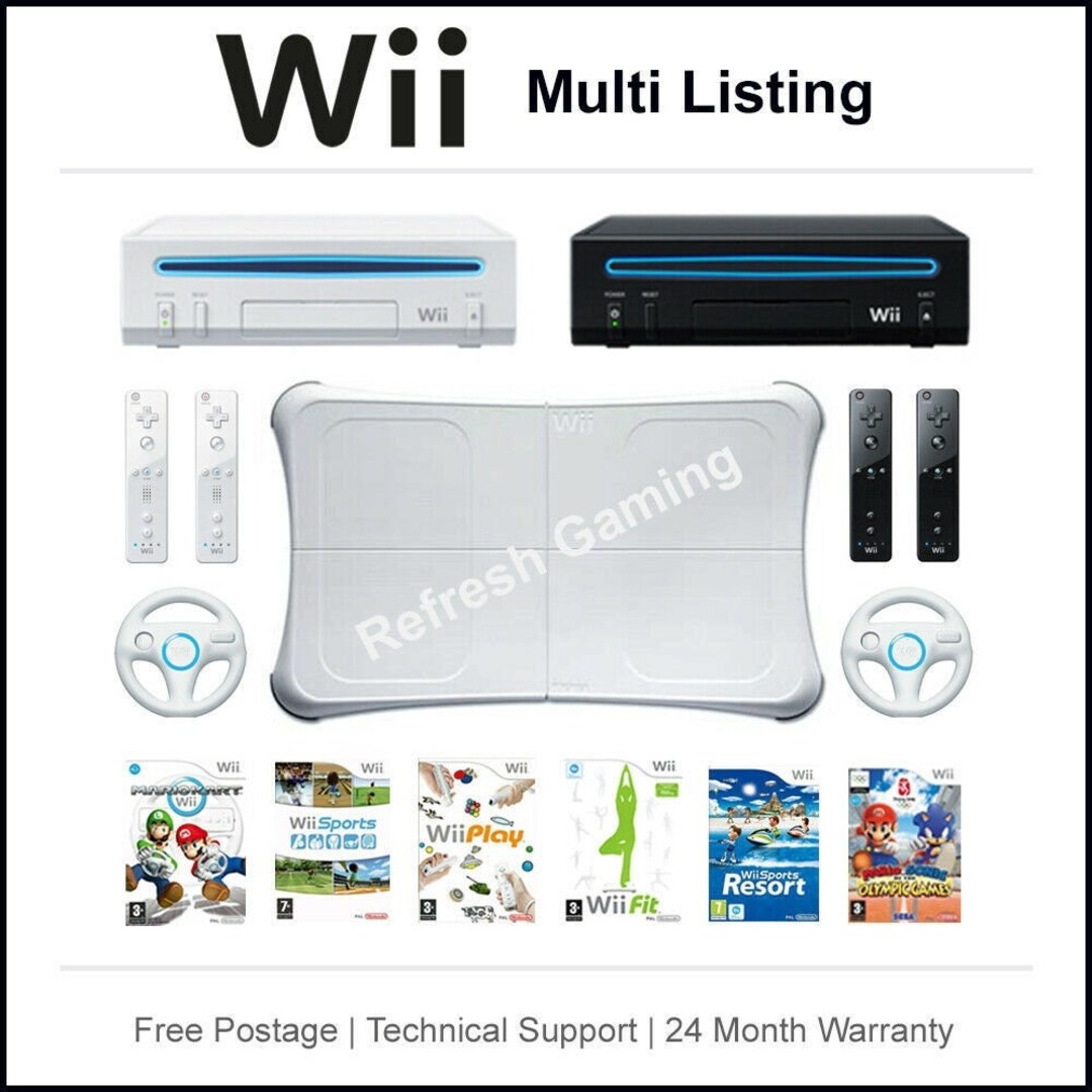 Nintendo Wii Console - 2 Remotes - Multi-listing - Choose Your Bundle ...