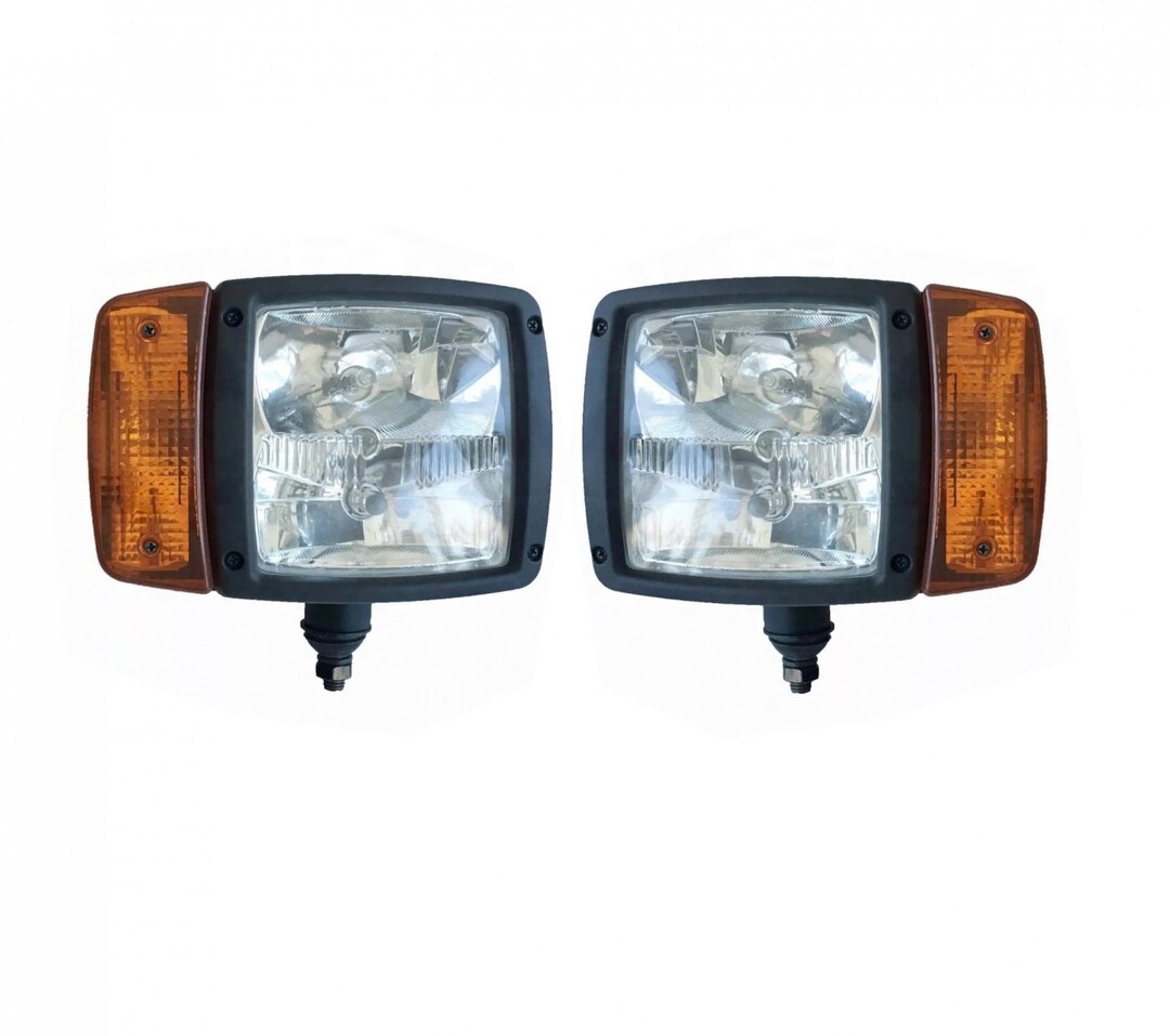 Set of Universal External Headlights With Turn Signals Turn Signal Lights Suitable for Tractor ...