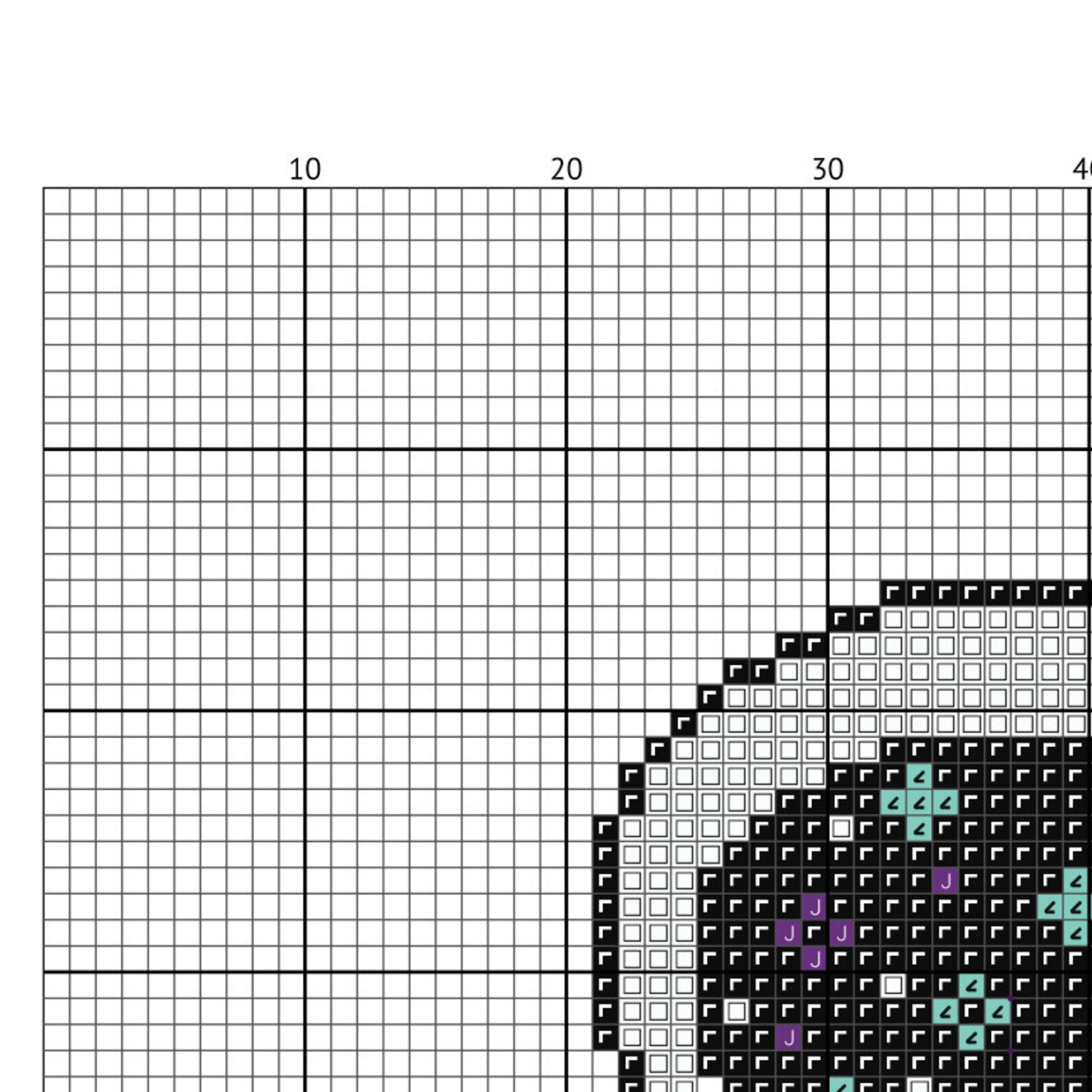 Wootteo Jin Astronaut BTS Cross Stitch Pattern *PDF DOWNLOAD* - Etsy