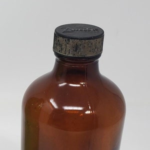 Vintage ZONITE Antiseptic Germicide Deodorant Amber Glass Bottle ...