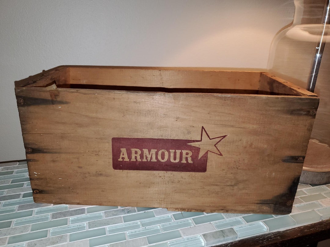 Vintage Old Wooden Corned Beef Box Armour Meats New Orleans - Etsy