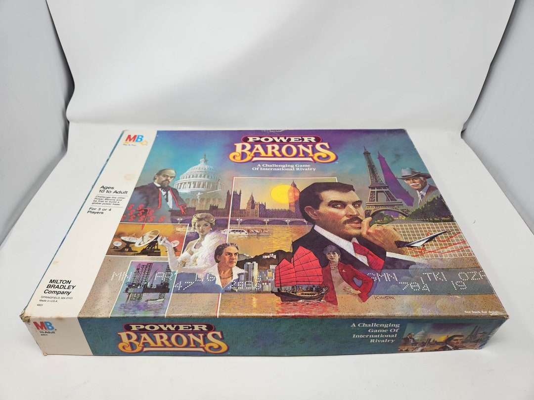 Vintage 1986 Milton Bradley Power Barons Game Complete, Board Game ...