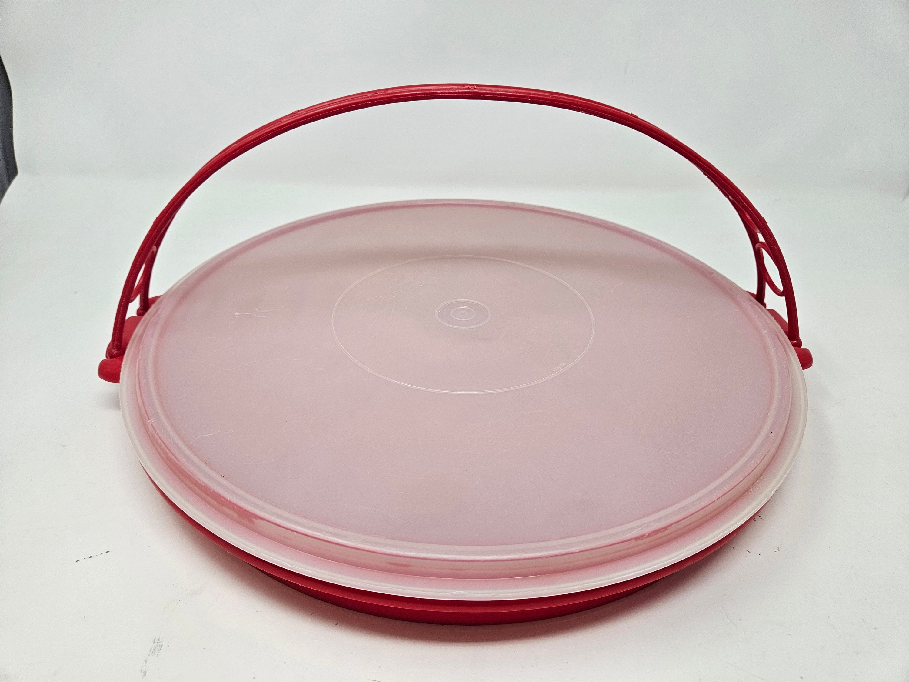 Vintage 1980s Tupperware Party Platter W/handle Divided Sections Red ...