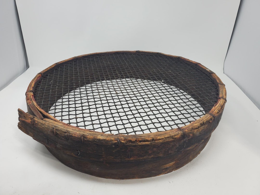 Antique Try Ply Bentwood Grain Shifter, Farmhouse Décor, Grain Sieve ...