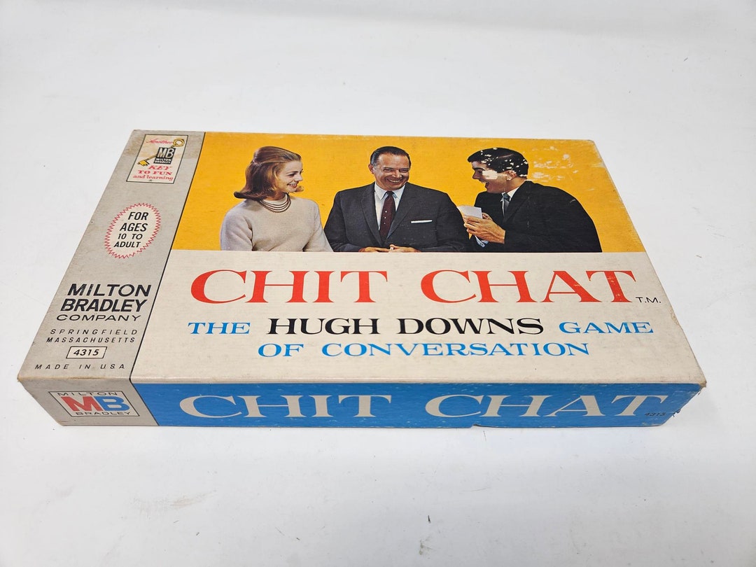 Vintage 1963 Milton Bradley Chit Chat Game Complete, Board Game, #4315 ...