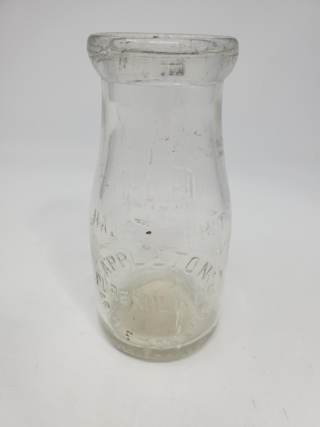 Vintage Half Pint Appleton Pure Milk Co., Wisconsin 1940's Collectible ...