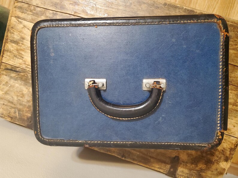 Rare Vintage ABC Milwaukee Luggage Navy Makeup Suitcase, Abel & Bach Co ...