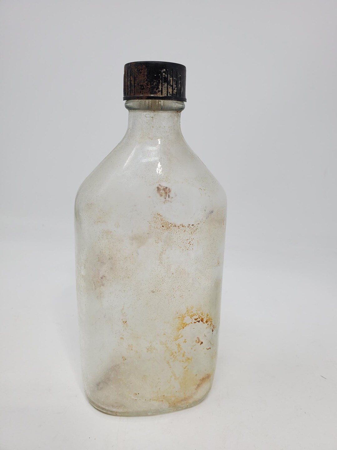 Vintage Medicine Glass Bottle, Made by Armstrong Cork Co., Label Rite ...