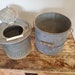 Vintage Old Galvanized Metal 2 Piece Minnow Bucket With Plastic Handle ...
