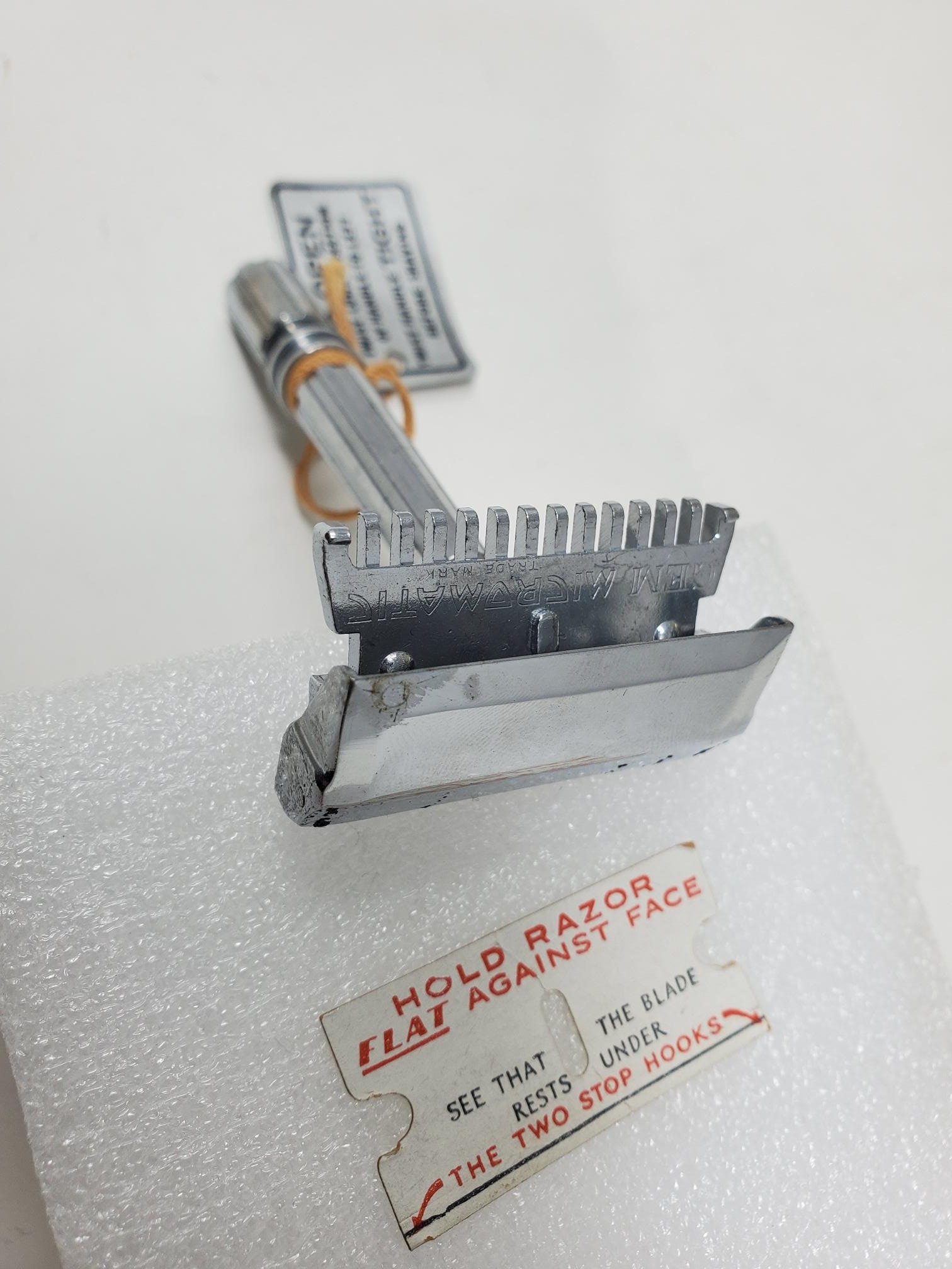 Vintage GEM Micromatic Single Edge Open Comb Safety Razor With Case ...