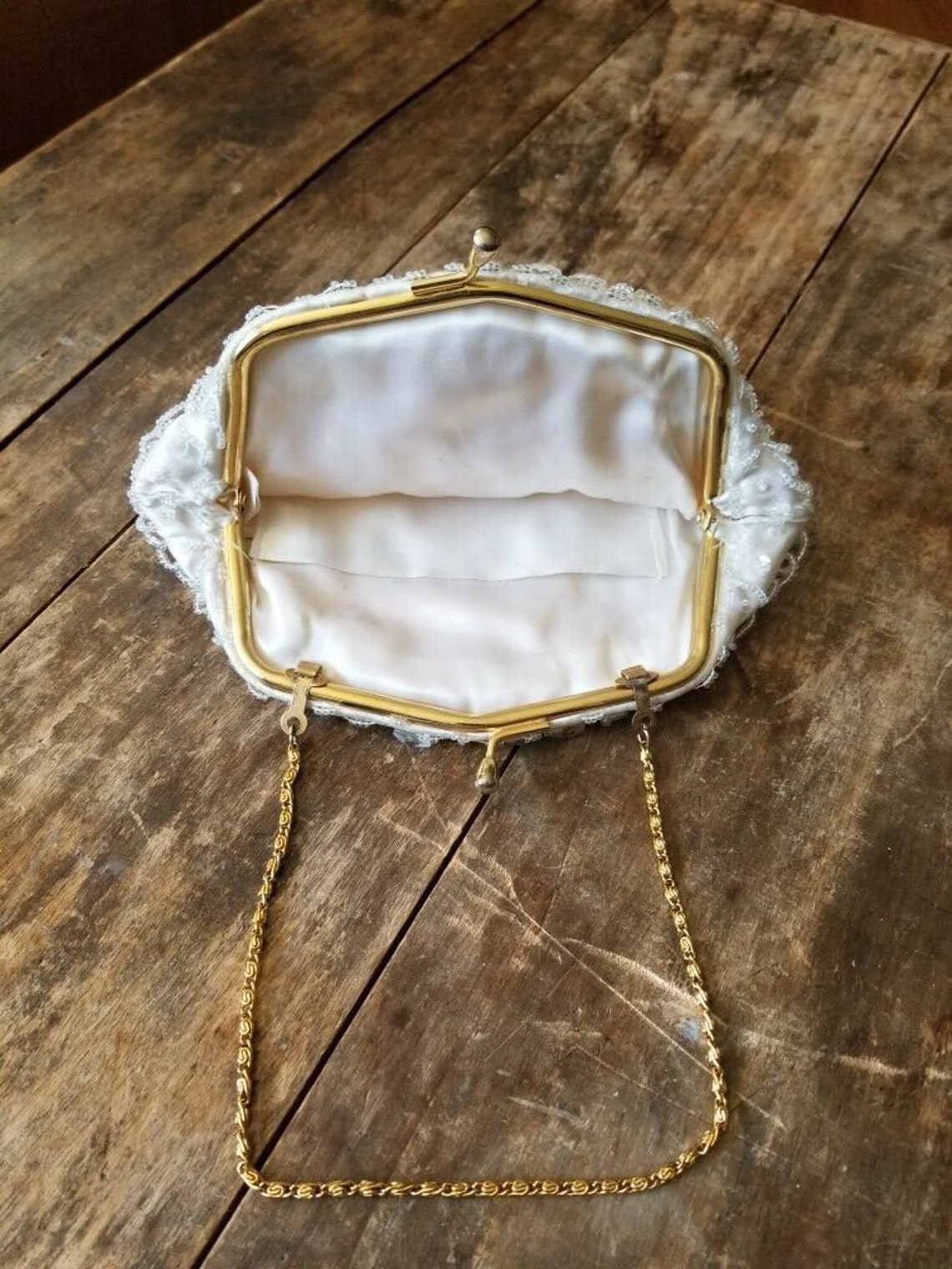Vintage 1940's White Beaded Purse Made by Richere From Hong Kong ...