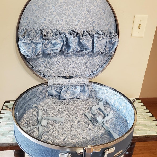 Round Suitcase - Etsy