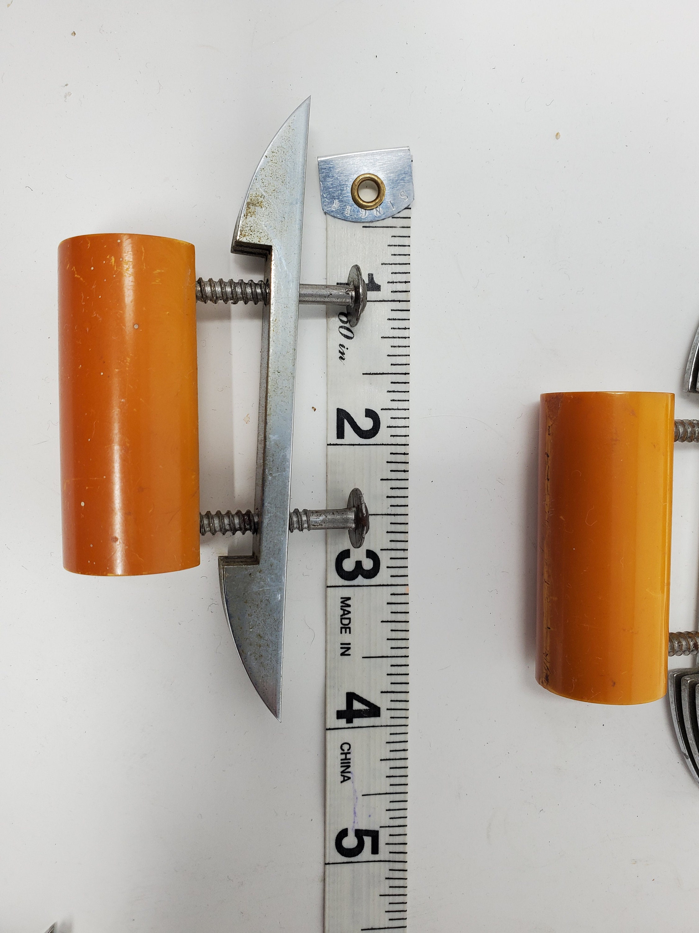 Vintage Art Deco Bakelite Plastic Metal 1920s Drawer Pulls, Dresser ...