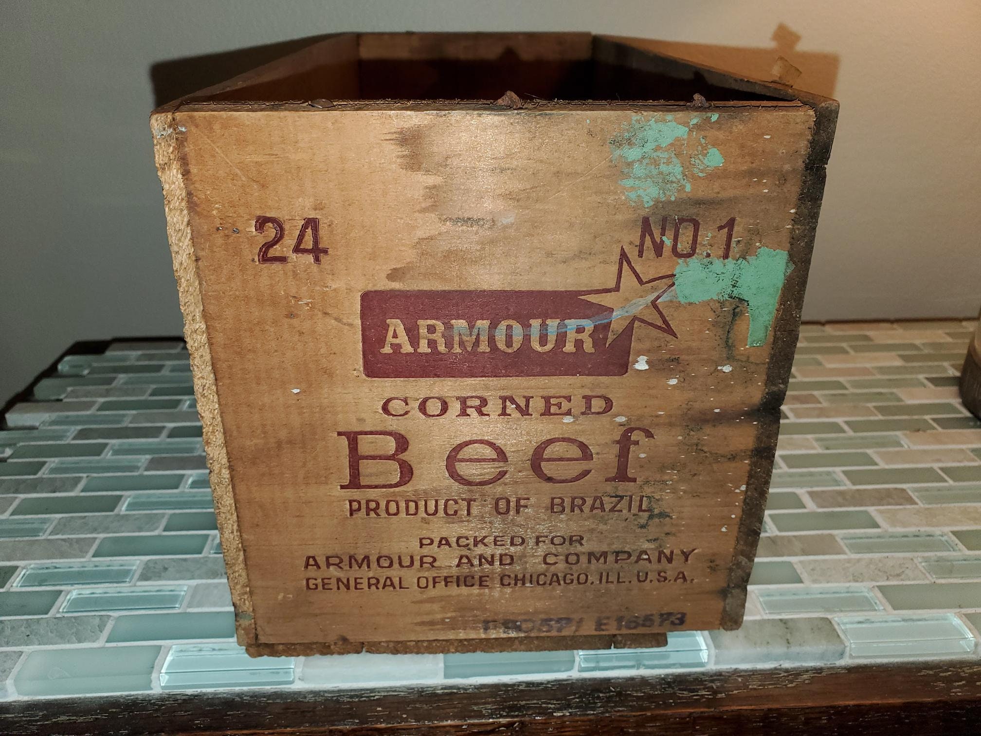 Vintage Old Wooden Corned Beef Box Armour Meats New Orleans - Etsy