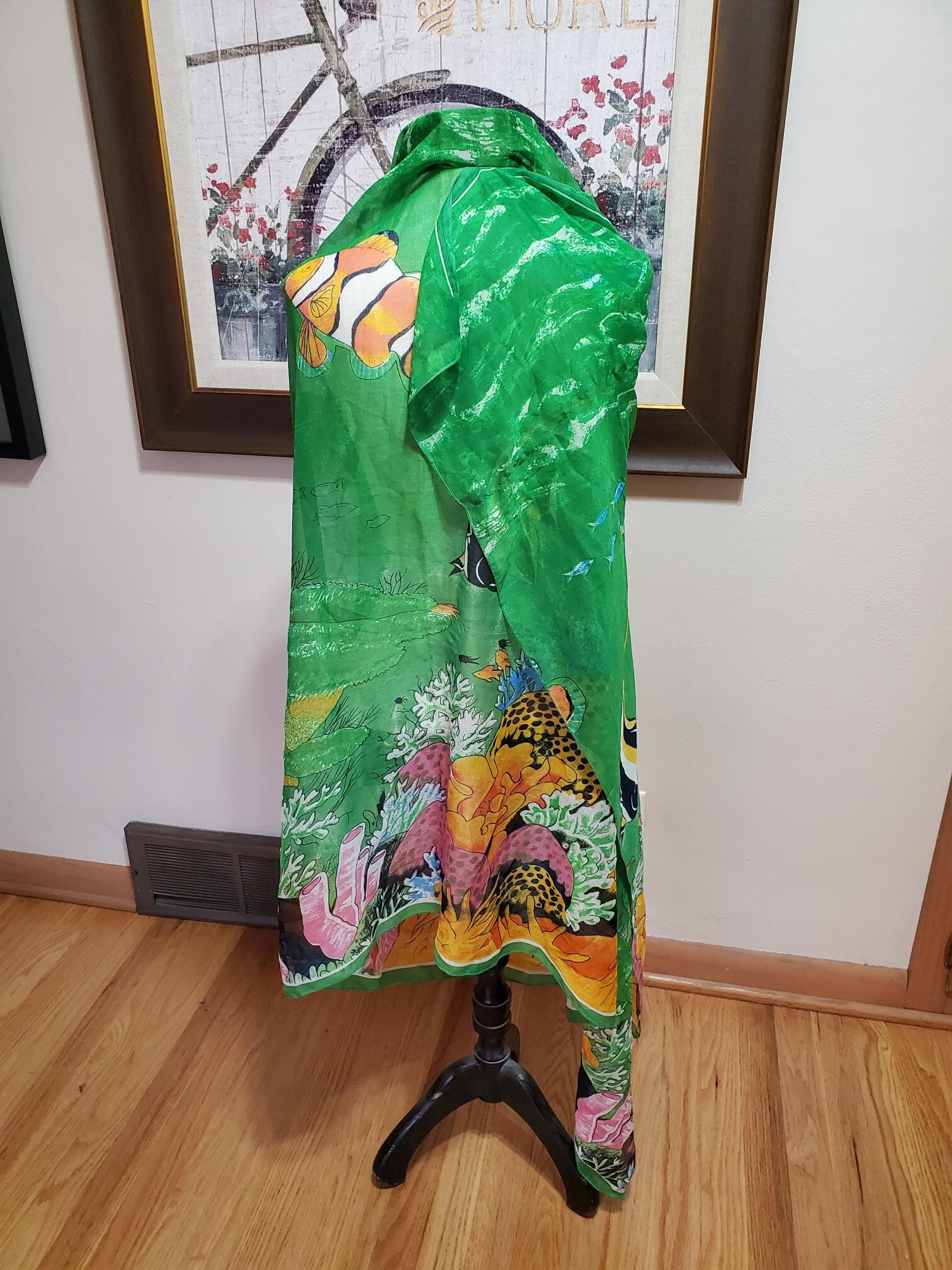 Vintage Rima Beachwear Beach Wrap, Decorative Wall Design, Throw, Scarf ...