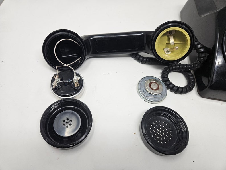 Vintage Black Rotary Phone, Dial Telephone, Model 500, ITT Systems ...
