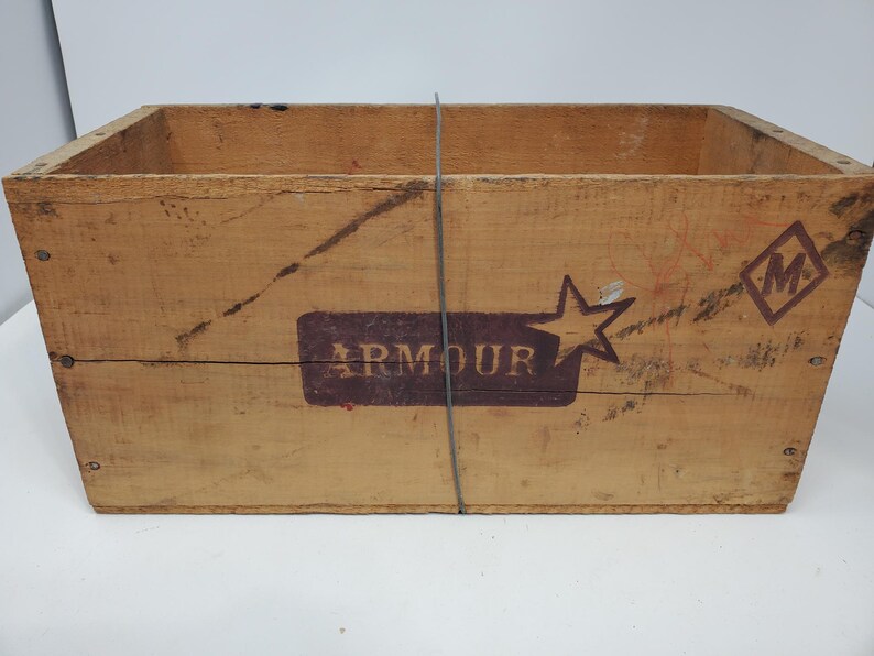 Vintage Old Wooden Corned Beef Box Armour Meats New Orleans - Etsy