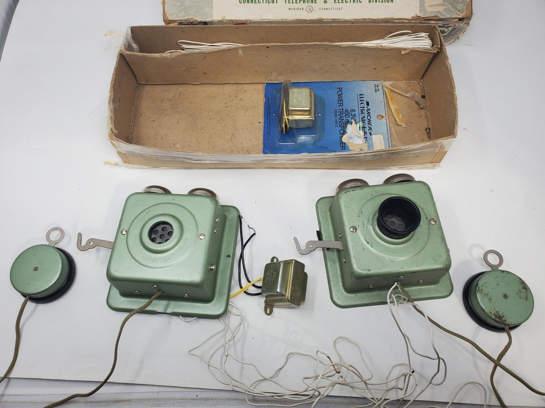 Vintage Connecticut Duplex Telephones, Retro, Home Décor, Connecticut ...