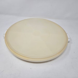 Vintage 1980s Tupperware Party Platter Divided Sections White Round ...