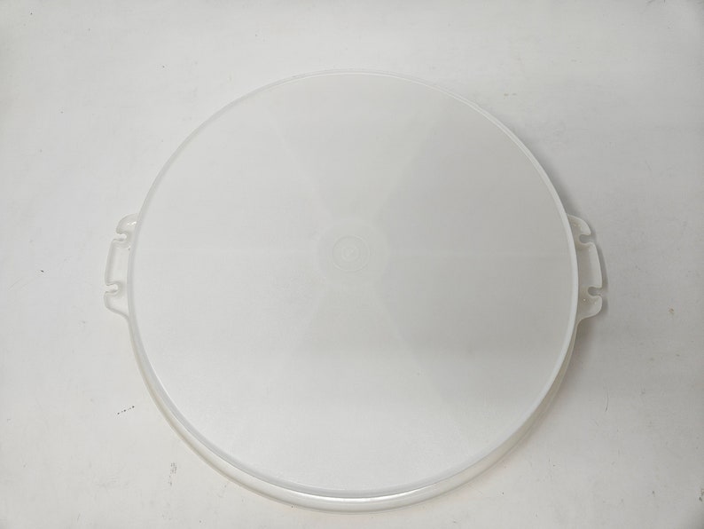 Vintage 1980s Tupperware Party Platter Divided Sections White Round ...