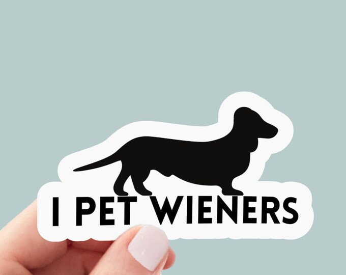 Easily Distracted by Weiners Sticker Dog Laptop Decals, Weiner Dog ...