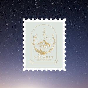 Velaris Stamp Sticker VINYL STICKER City of Starlight ACOTAR Sarah J ...