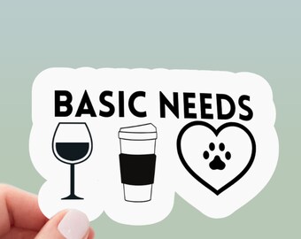 Basic Needs Stickers - Etsy