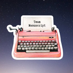 COHO Team Manuscript Inspired Book Sticker, Verity, Laptop Decals ...