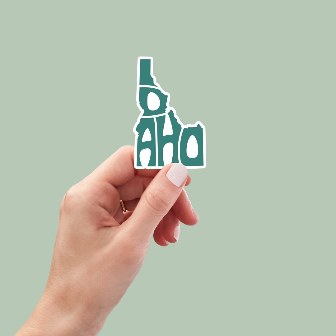 Idaho State Sticker, Idaho Decal, State Laptop Stickers, Waterproof ...