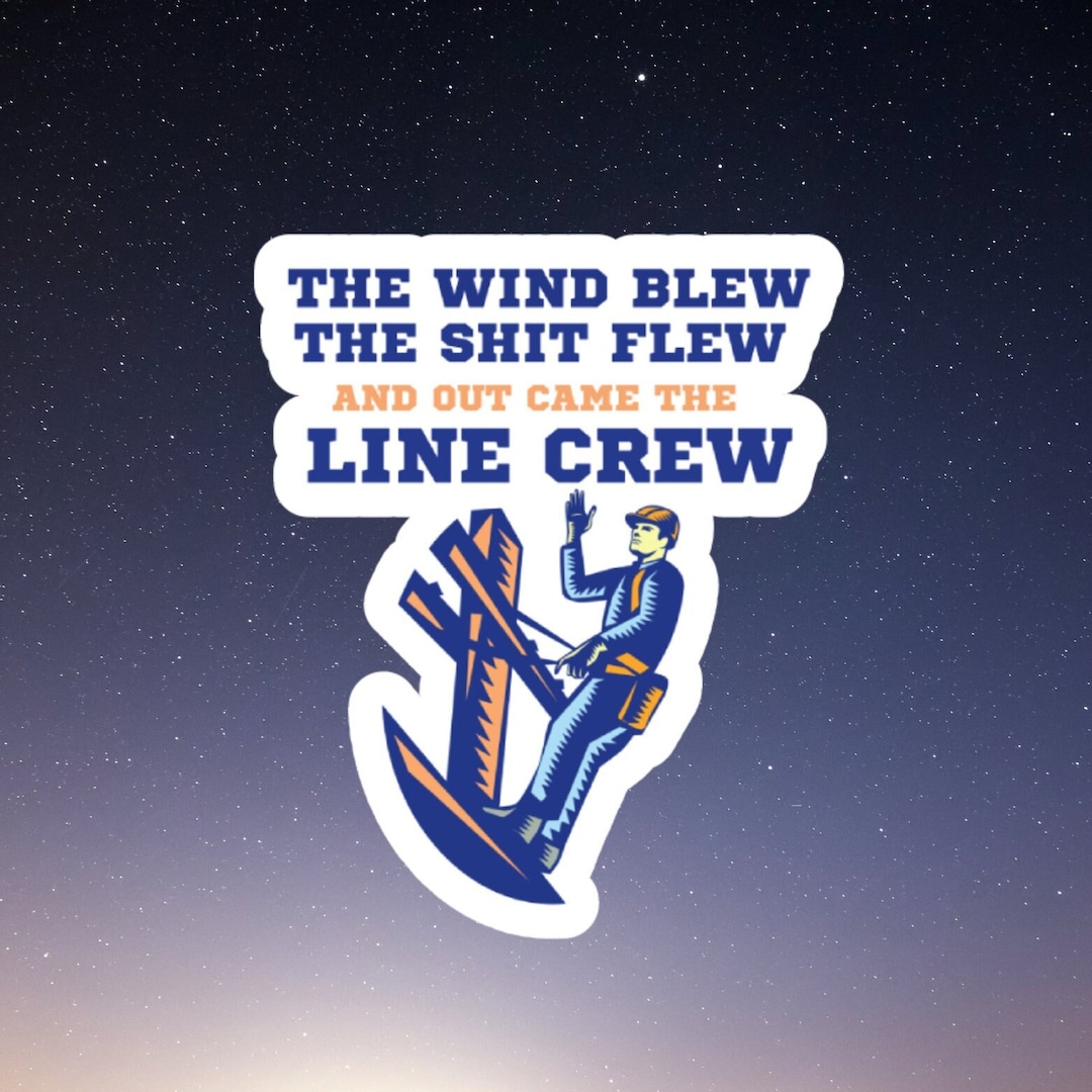 Lineman Sticker, Funny Sticker, Laptop Decals, Water Bottle Sticker ...